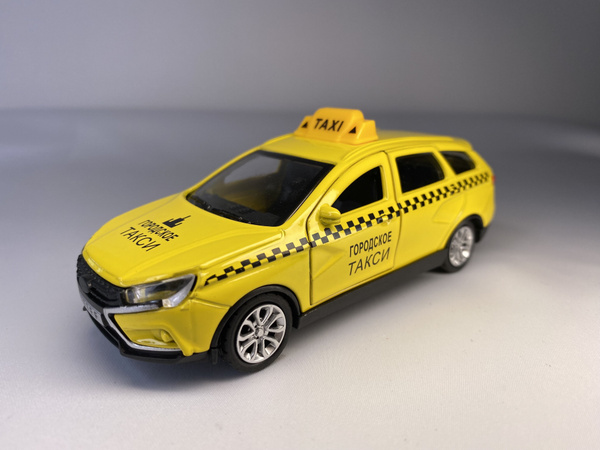 Модель-игрушка Lada Vesta SW такси с инерционным механизмом / без ...