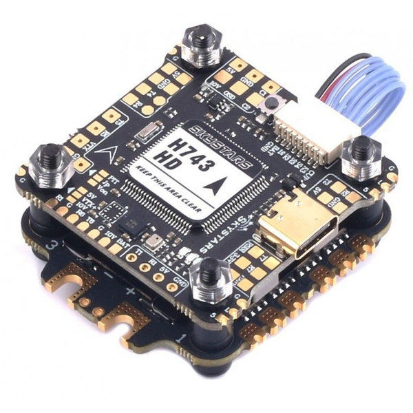 Башня Stack Skystars H743 HD (Single gyro) + KO60A BlHeli_32 30x30 ...