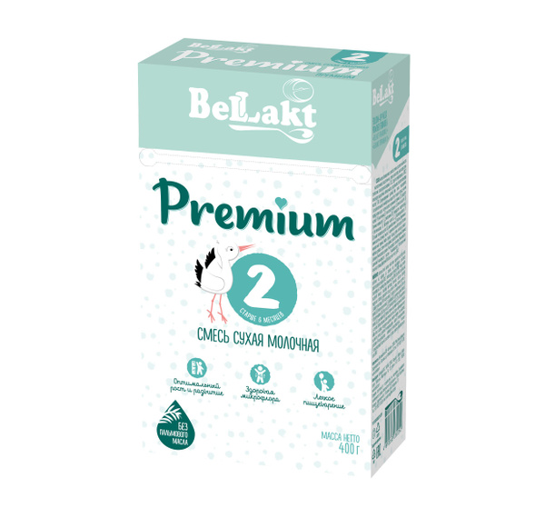 Смесь Беллакт PREMIUM 2, 400 г - купить с доставкой по выгодным ценам в ...