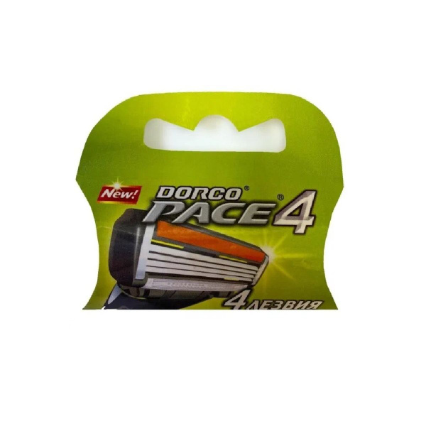 DORCO Сменные кассеты PACE4 (1 кассета), 4-лезвийные, крепление PACE ...