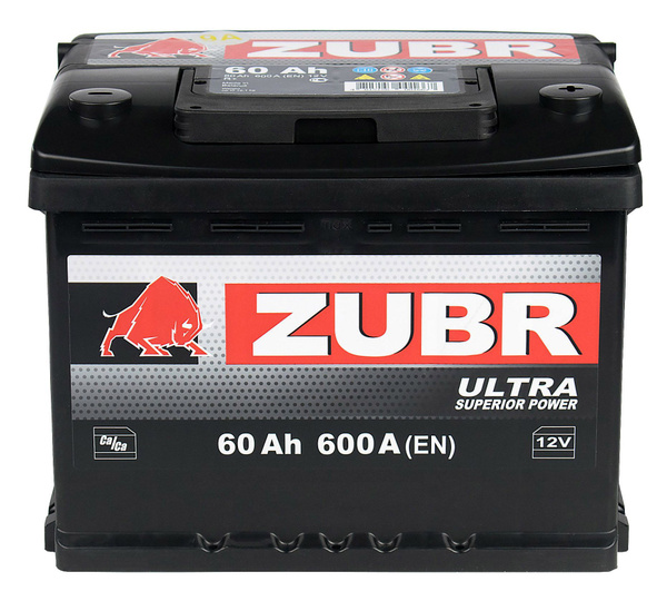 Аккумулятор автомобильный 12v 60 Ah ZUBR ULTRA 60 Ah 600 A обратная ...