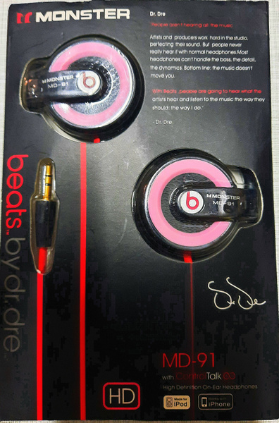 Наушники Накладные Monster Beats by Dr. Dre MD-91 - купить по доступным ...