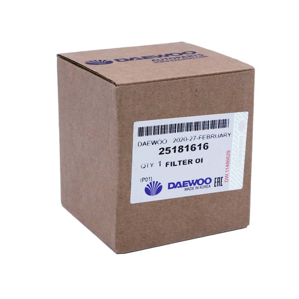 Фильтр масляный Daewoo 25181616 - купить по выгодным ценам в интернет ...