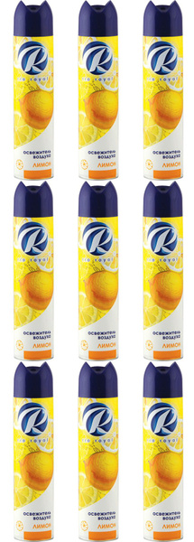 Rio Royal Освежитель Лимон, 300 мл, 9 шт. - купить с доставкой по выгодным ценам в интернет ...