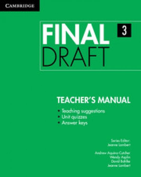 Final Draft Level 3. Teacher's Manual - купить с доставкой по выгодным ...