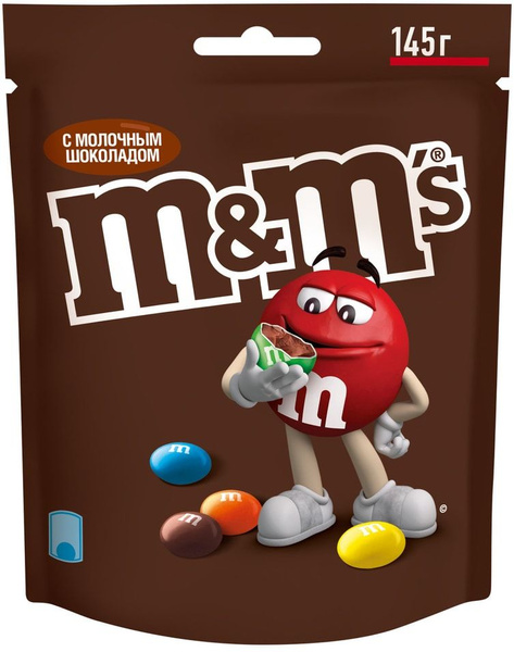 Драже M&Ms с молочным шоколадом 145г - купить с доставкой по выгодным ...