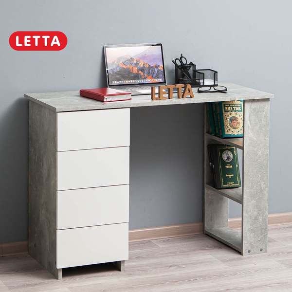 Компьютерный стол LETTA Стол Ультра 4 ящика L\, 106х45х75 см - купить ...