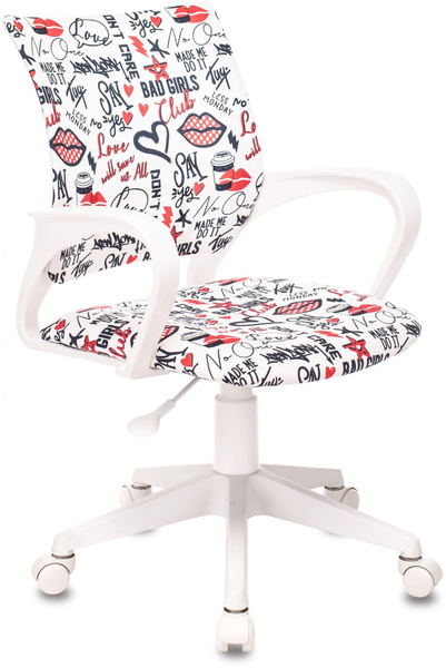Детское компьютерное кресло Бюрократ BUROKIDS 1 W-REDLIPS - купить по ...