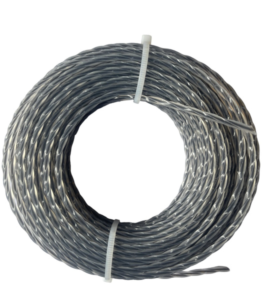 Леска для триммера Леска для триммера (витой квадрат со стержнем) 2.4мм 15м. Vebex леска ...