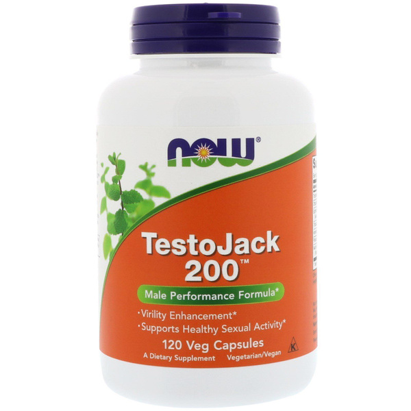 ТестоДжек NOW TestoJack 200 - 120 Veg Capsules купить на OZON по низкой ...