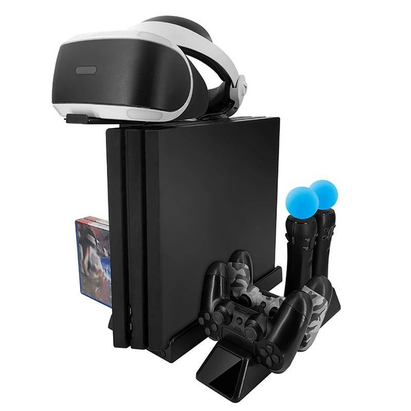 Многофункциональный стенд KJH для PS4 / PS4 Slim/Pro/PS VR с функцией ...