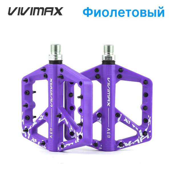 VIVIMAX J408 педали для горного велосипеда противоскользящие + подшипники из нейлонового волокна ...