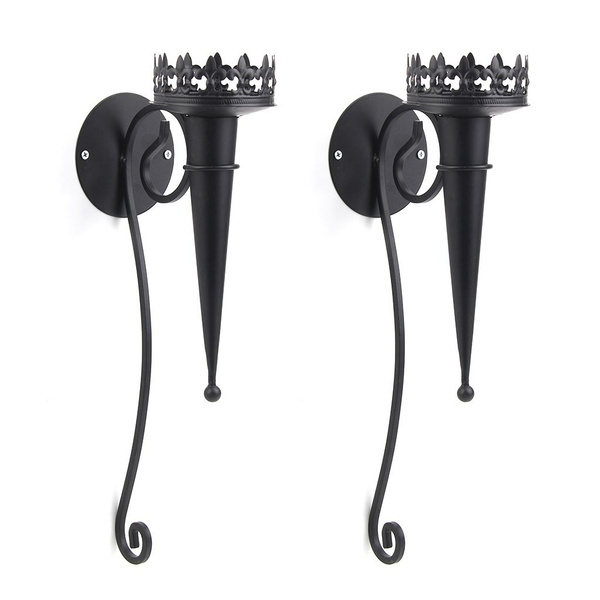 Железный художественный настенный подсвечник Готический факел Столб ...