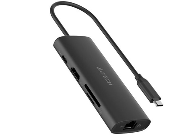 Хаб USB A4Tech USB-C DST-80C - купить с доставкой по выгодным ценам в ...