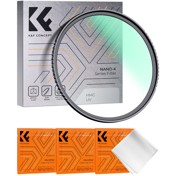 K&F CONCEPT Защитный светофильтр 82 мм, черный - купить с доставкой по ...