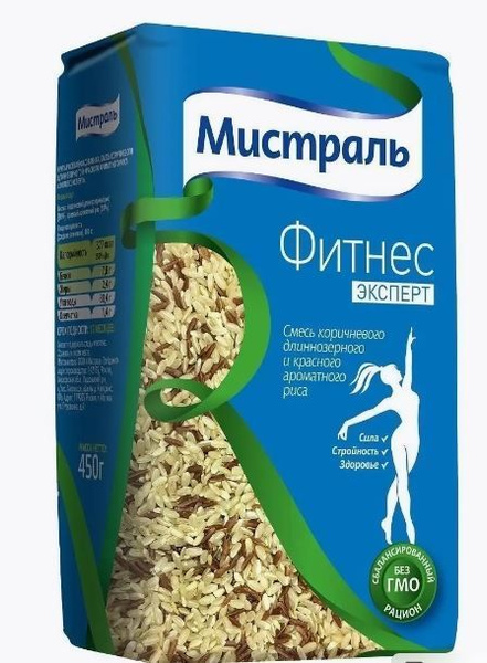 МИСТРАЛЬ Рис Фитнес Эксперт 450 г - купить с доставкой по выгодным ...