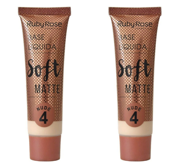RUBY ROSE Тональная основа Soft Matte, Nude 4, 2 шт - купить с доставкой по выгодным ценам в ...