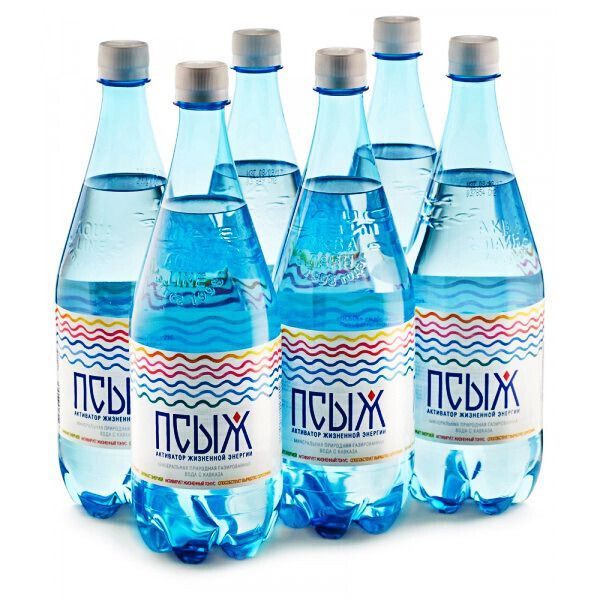Вода ПСЫЖ минеральная лечебно-столовая газированная 1 л х 6 шт ...