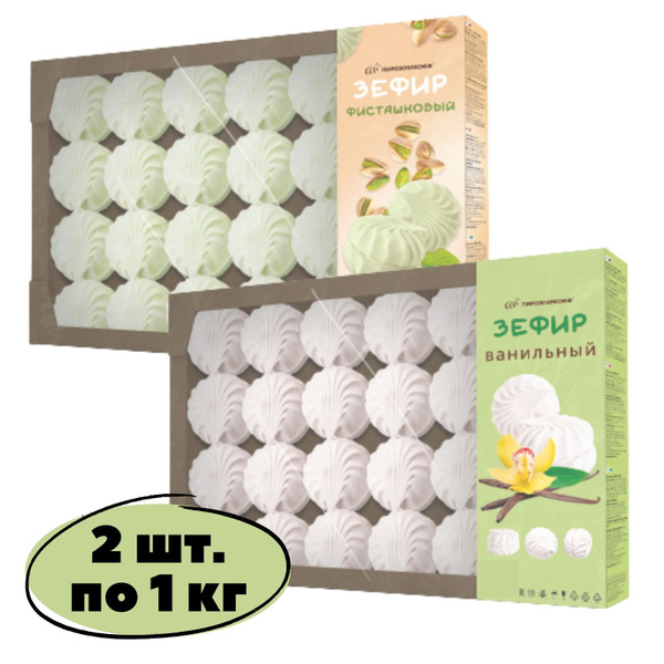 Зефир в пудре Пирожникофф Ванильный+Фисташковый 2 шт. по 1 кг - купить ...