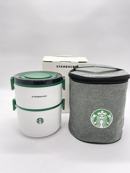 Ланч-бокс Starbucks, 1600 мл, 1 шт, белый, зеленый купить c доставкой ...