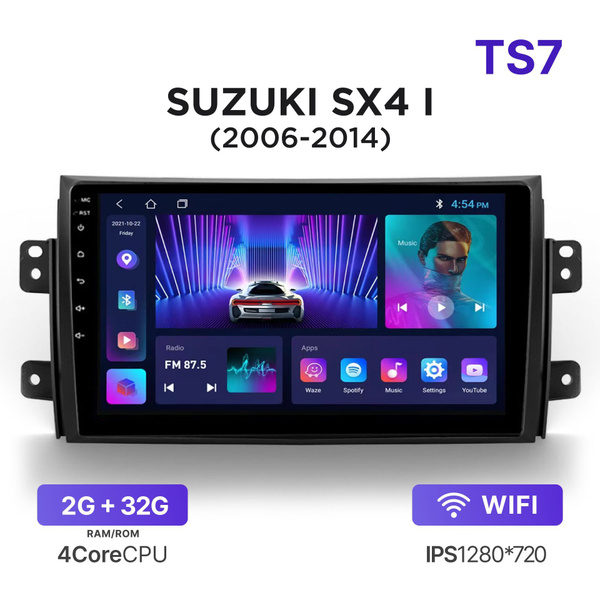 Магнитола TS7 2-32 Гб Android для Suzuki SX4 I (2006-2014) / Автомагнитола Андроид Сузуки СХ4 СХ ...