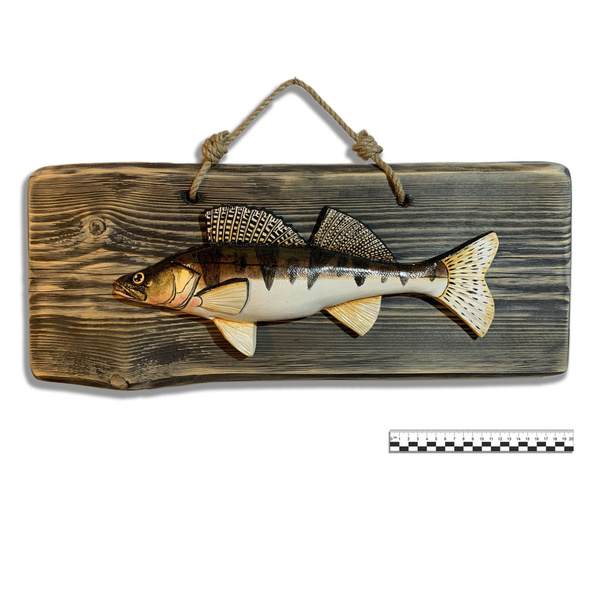 Украшение настенное интерьерное Керамическая настенная статуэтка судака исп 5 купить по