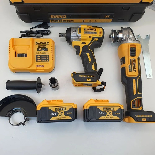 Набор 2в1.Углошлифовальная болгарка Dewalt Гайковерт dewalt 460N.M ...