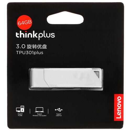 USB-флеш-накопитель Lenovo Память USB Flash 64 ГБ Lenovo ThinkPlus Spin ...