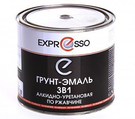 Эмаль Expresso Грунт-эмаль 3 в 1, краска по металлу, по ржавчине, 0,9кг ...