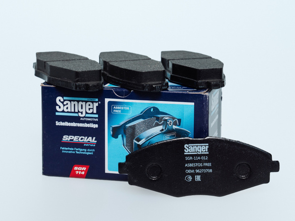 Sanger Колодки тормозные дисковые Передние, арт. 96273708 купить на ...