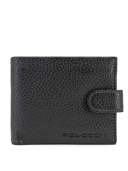 Мужское портмоне Pellecon из натуральной кожи, цвет черный - купить с ...