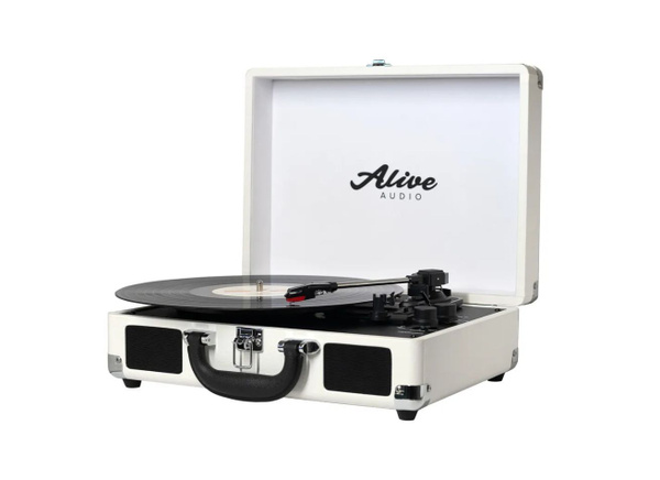 Виниловый проигрыватель Alive Audio GLAM Milk c Bluetooth по низкой ...