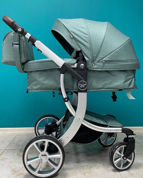 Коляска Luxmom 608 трансформер 3 в 1, изумруд с аксессуарами - купить с ...