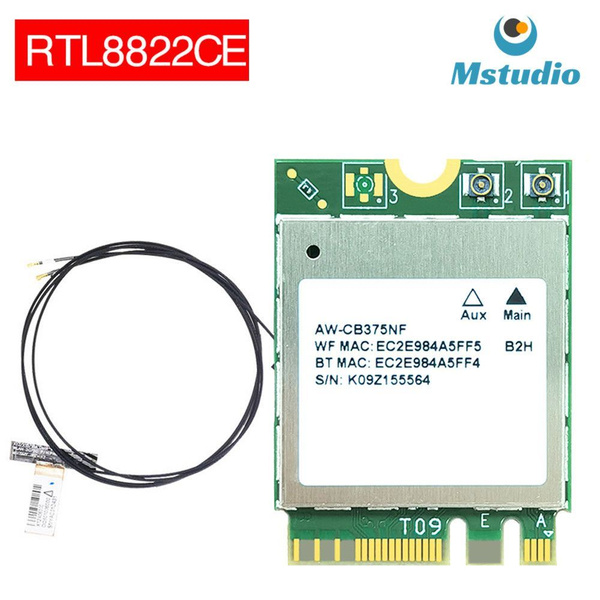 RTL8822CE Wi-Fi Карта + Внутренняя антенна, 802.11AC Мбит Bluetooth 5.1 ...