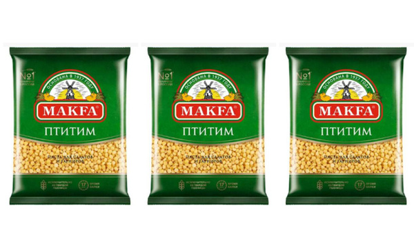 Makfa Макаронные изделия Птитим, 400 г, 3 уп - купить с доставкой по выгодным ценам в интернет ...