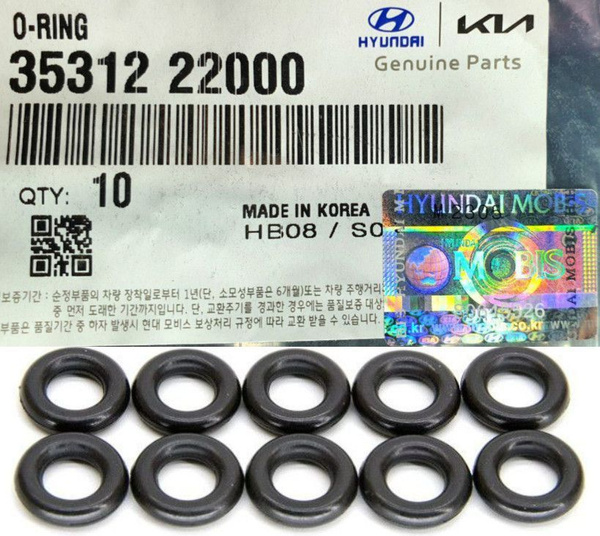 Кольца топливных форсунок. Комплект 10 шт. Logan Логан Largus Ларгус ...