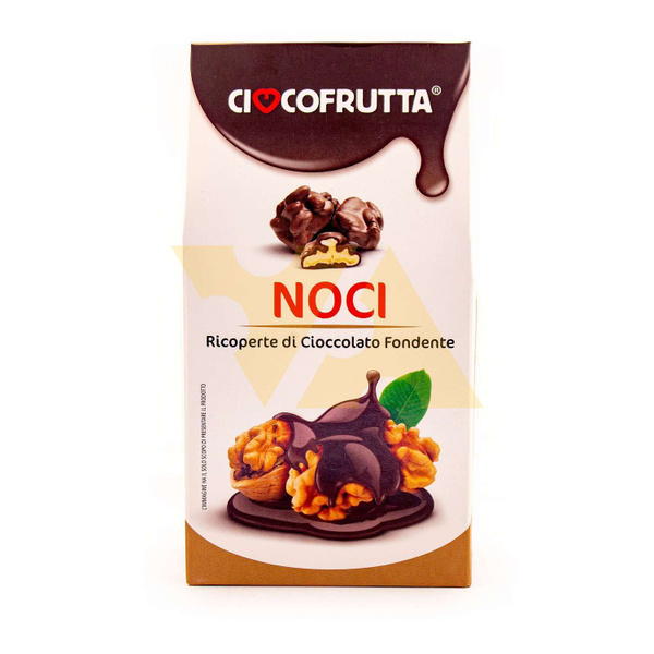 Грецкие орехи в темном шоколаде, CIOCCOFRUTTA, 0,100 кг (карт/кор ...