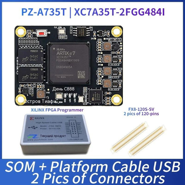 PuZhi PZ-A735T-SOM Xilinx SoC Artix-7 XC7A35T Основная плата FPGA ...