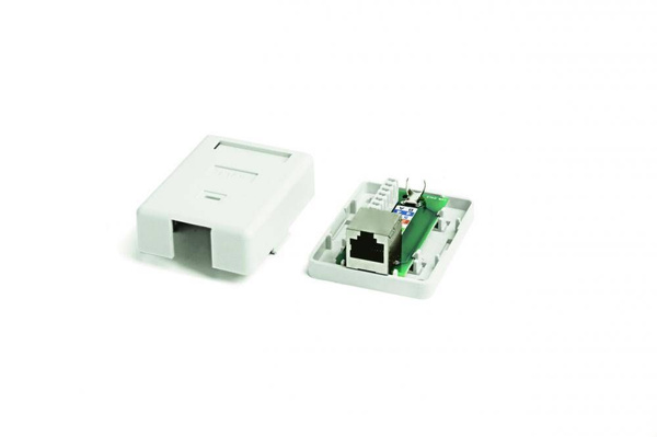 Розетка Hyperline SB2-1-8P8C-C5e-SH-WH - купить по низкой цене в ...