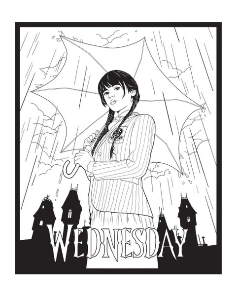 Wednesday. Раскраска - купить с доставкой по выгодным ценам в интернет ...