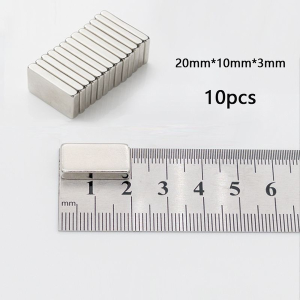 10PCS квадратный сверхмощный неодимовый магнит 20 * 10 * 3 мм - купить ...