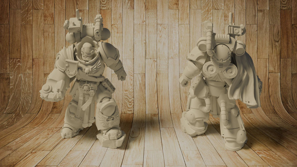 Миниатюра Космодесанта в Силовой броне и с силовым кулаком (Warhammer ...