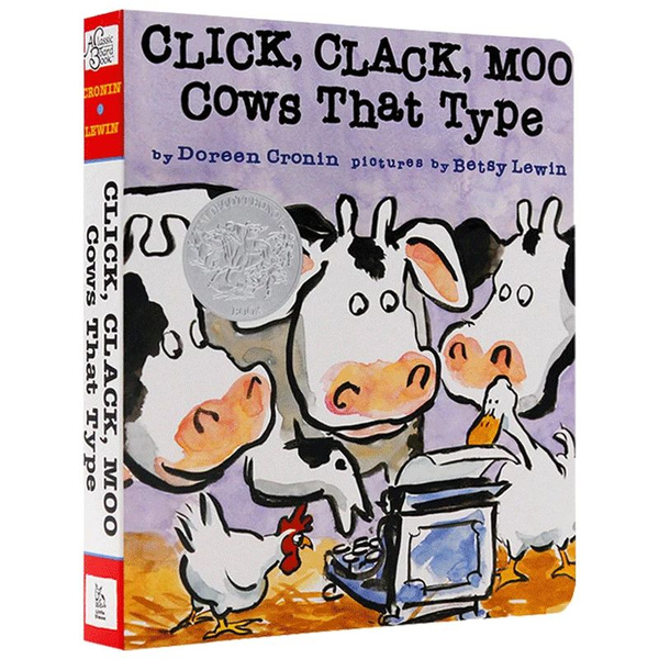 English Picture Book: Click Clack Moo: Cows That Type, Enlightenment ...
