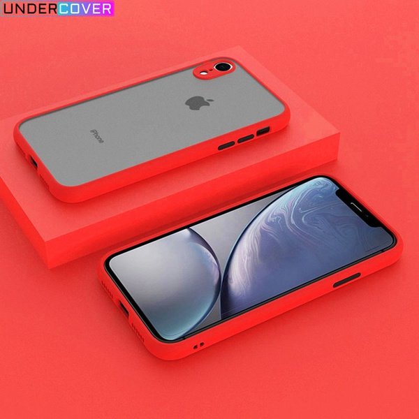 Чехол Matte Light для iPhone XR с защитой камеры, красный / Матовый ...