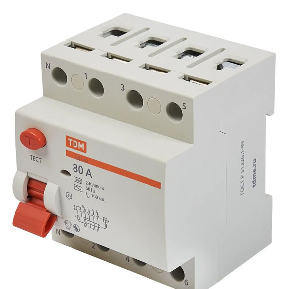 УЗО Tdm Electric ВД1-63 4P - купить с доставкой по выгодным ценам в ...