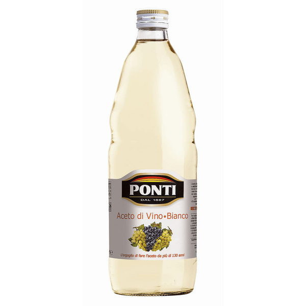 Уксус Ponti Винный белый 6% 1 л - купить с доставкой по выгодным ценам ...