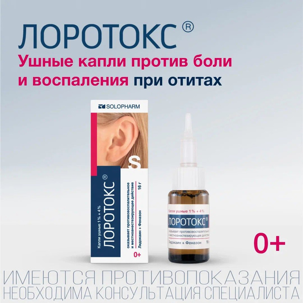 Вопросы и ответы о Капли ушные Лоротокс, для взрослых и детей с ...