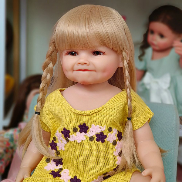 Кукла реборн Мягкая силиконовая для девочек, 55 см,Детская одежда с ...