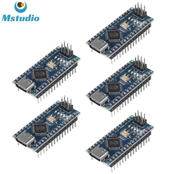 5 шт Arduino Nano V30 Usb Type C программируемый контроллер на базе микроконтроллера Atmega328p