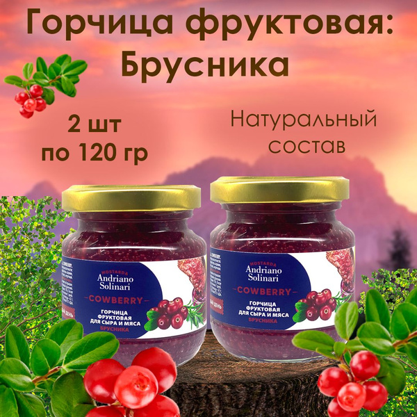 Andriano Solinari Горчица Фруктовая 291г. 2шт. - купить с доставкой по ...